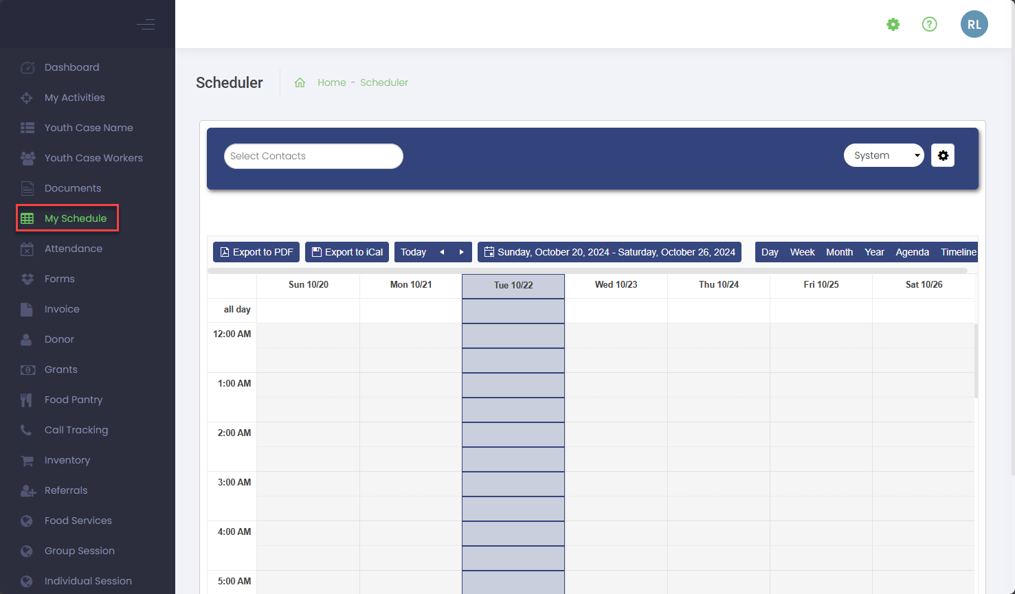 How to schedule a meeting in My Scheduler using System Calendar ...