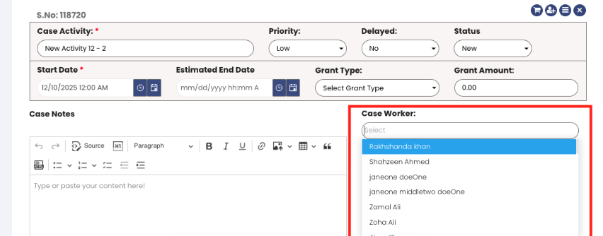 How to Assign a Worker to an Activity – PlanStreet Support Services